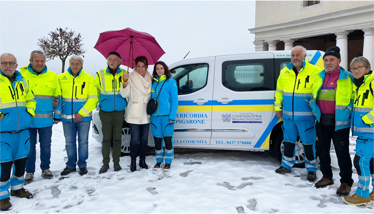 Dono di Confindustria Belluno alla Misericordia di Longarone