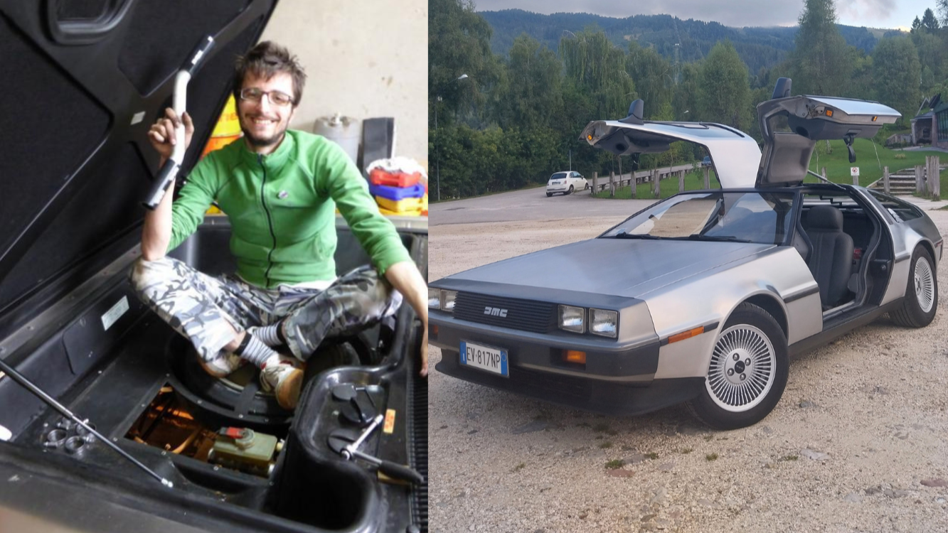 Giovanni Zanon e la sua DeLorean di «Ritorno al futuro»: «Il sogno è ...